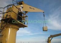 China 5T 13.5M Marine Pedestal Stiff Boom Crane 30KW 440V for Cargo Unloading for sale