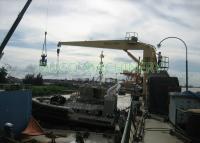 China 5T 13.5M Ship Derrick Crane Stiff Boom Space Saving Small Installation Area for sale