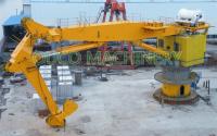 China 100T 10M Heavy Duty Knuckle Boom Marine Deck Crane Electro-Hydraulic 680KW 415V for sale
