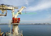 China 2.5T 22M Folding Boom Marine Crane High Reliability Offshore Shipboard Crane for sale