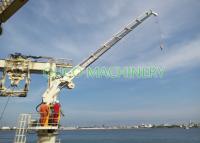 China 2.5T 22M Folding Boom Marine Crane High Reliability Offshore Shipboard Crane for sale