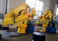 China Yellow Pedestal Foldable Crane 1.5T 15M with CCS ABS BV Certificate for sale