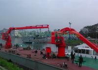 China OUCO 5T 20M Offshore Pedestal Jib Crane Folding Boom Compact Design 55KW for sale