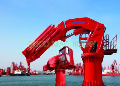 China Red Folding Jib Crane High Durability Impact Resistance Overload Protection for sale