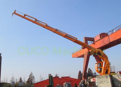China Impact Resistant Folding Boom Crane , Electrical Hydraulic Marine Crane for sale