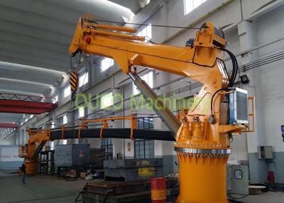 China Telescopic Adjusting Boom Hydraulic Deck Crane 8T15M Easy Maintenance Long Service Life for sale