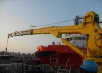 China OUCO 1T30M Hydraulic Telescopic Boom Marine Pedestal Crane 45kW for sale