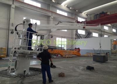 China OUCO 2T 10M Knuckle Boom Marine Deck Crane IP44 Small Boat Hydraulic Crane for sale