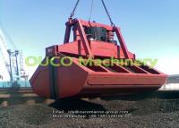 China 10 Cubic Electric Hydraulic Clamshell Grab Bucket 2 Peels for Sand Coal for sale