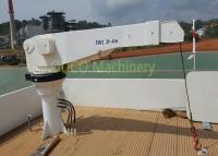 China OUCO 1T4M Electric-Hydraulic Marine Yacht Crane 7.5 kW 360° Slewing for sale