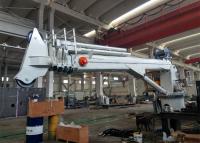 China Telescopic Boom Slewing Deck Crane Safety Main Lifting Motor 90KW 440V 60Hz Thermal Protection for sale