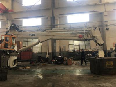 China Hydraulic Offshore Pedestal Crane 3T@30M 30T@6M Telescopic Boom Marine Deck Crane 90KW for sale