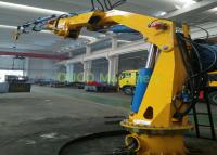 China Foldable Telescoping Boom Crane 2T 6M Electric Hydraulic Marine Deck Crane for sale