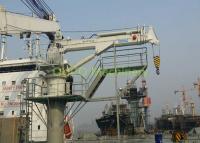 China OUCO 4T15M Marine Pedestal Jib Deck Hydraulic Electrical Crane 45kW 440V for sale