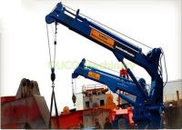 China Telescopic Boom Hydraulic Pedestal Marine Crane 7T at 10M Long Service Life for sale