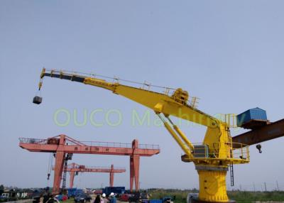 China Marine Deck Crane 40T 40M Telescopic Boom Hydraulic Crane ABS Class for sale