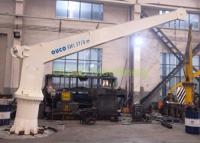 China Marine Stiff Boom Crane , Electrical Dinghy Davit Crane Running Smoothly for sale