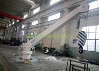 China Marine Stiff Boom Crane , Electrical Dinghy Davit Crane Running Smoothly for sale