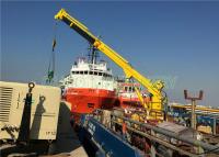 China OUCO Offshore Pedestal Crane 10T 10M Electric Hydraulic Telescopic Boom Marine Crane for sale