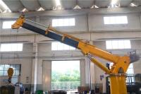 China Electro Hydraulic Marine Deck Crane 8T 15M Remote Control Telescopic Boom 75KW 440V for sale
