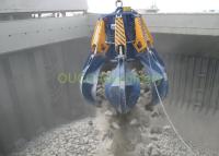 China Good Performance Orange Peel Grab , 5 Peels Electro Hydraulic Stone Grab / Grapple for sale