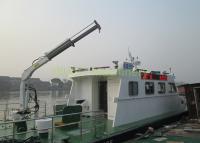 China 1 Ton Marine Hydraulic Boom Crane Telescopic Boom 5m Radius 15m Hoisting Height for sale