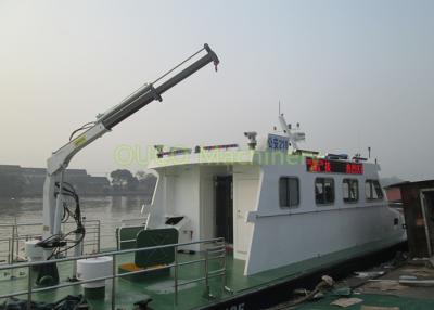 China 1 Ton Marine Hydraulic Boom Crane Telescopic Boom 5m Radius 15m Hoisting Height for sale