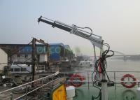 China 1 Ton Marine Hydraulic Boom Crane Telescopic Boom 5m Radius 15m Hoisting Height for sale