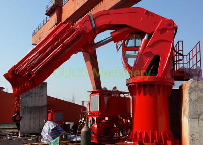 China 5 Ton 20 Meter Hydraulic Knuckle Crane Pedestal Mount Electric Motor Custom Color for sale