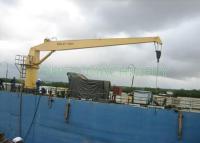 China Marine Straight Boom Crane 5T 13.5M Pedestal Deck Cargo Lifting for sale
