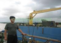 China Marine Straight Boom Crane 5T 13.5M Pedestal Deck Cargo Lifting for sale