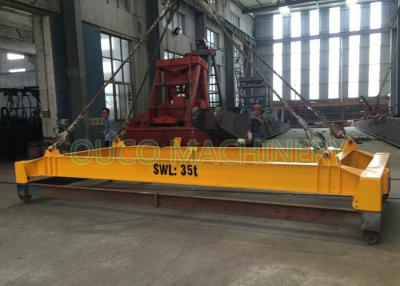 China Semi-Automatic Container Lifting Spreader Bar 20ft 40ft 35t 40t for sale