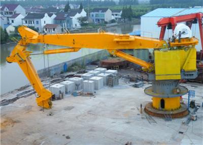 China OUCO 100T 10M Electro-Hydraulic Knuckle Boom Crane Heavy Duty Marine Offshore for sale