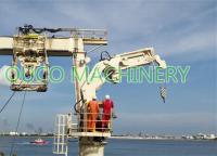 China 2.5T 22M Electro-Hydraulic Folding Boom Offshore Pedestal Crane 360 Degree Rotation for sale