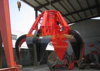 China Six Petaloid Orange Peel Grab Bucket Stainless Steel 3t to 16t Lifting Capacity for sale