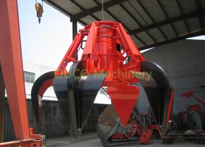 China Six Petaloid Orange Peel Grab Bucket Stainless Steel 3t to 16t Lifting Capacity for sale