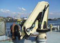China Telescopic Knuckle Boom Crane 0.3T 3.5M Marine Deck Crane ABS Class for sale