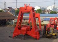 China Red Hydraulic Dredging Grab As Clamshell Shape Bucket With High Stability for sale