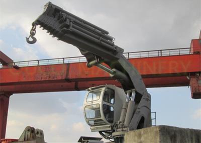 China OUCO 6T@22M Folding Boom Marine Deck Crane Hydraulic Pedestal Crane 55KW 440V for sale