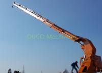 China Marine Deck Hydraulic Folding Crane 55 kW 6T 22M 360 Degree Continuous Rotation for sale