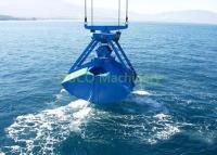 China Ouco Double Flap Clamshell Grab Bucket 4 Rope Dredging for Shallow Sea River Sand Mud 10 Ton for sale