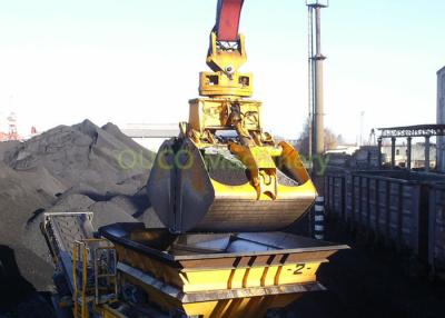 China Hydraulic Coal Clamshell Grab Bucket 9.5T Vessel Crane Handling Equipment for sale