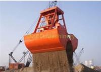 China OUCO Electro-Hydraulic Clamshell Grab Bucket 10m³ Capacity Wireless Remote Control for sale