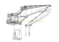 China Hydraulic 6T Marine Deck Crane Folding Knuckle Boom Crane And Advanced Components for sale