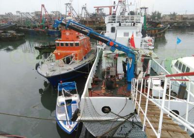 China High Durability Hydraulic Deck Crane 1T 8M Manual / Radio Remote Control Operation for sale
