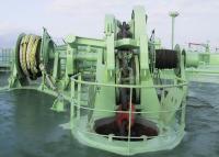 China Low Noise Marine Deck Winches , Double Drum Winch Low Power Consumption for sale