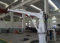 China Flexible Marine Deck Crane , 2T 10M Hydraulic Deck Crane Running Smoothly for sale