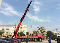 China Half Knuckle Boom Truck Mounted Crane 80t Capacity 10.2m Working Radius Heavy Duty for sale