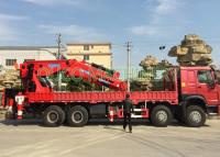 China Half Knuckle Boom Truck Mounted Crane 80t Capacity 10.2m Working Radius Heavy Duty for sale