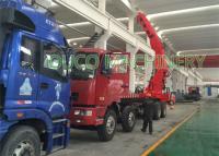 China Half Knuckle Boom Truck Mounted Crane 80t Capacity 10.2m Working Radius Heavy Duty for sale